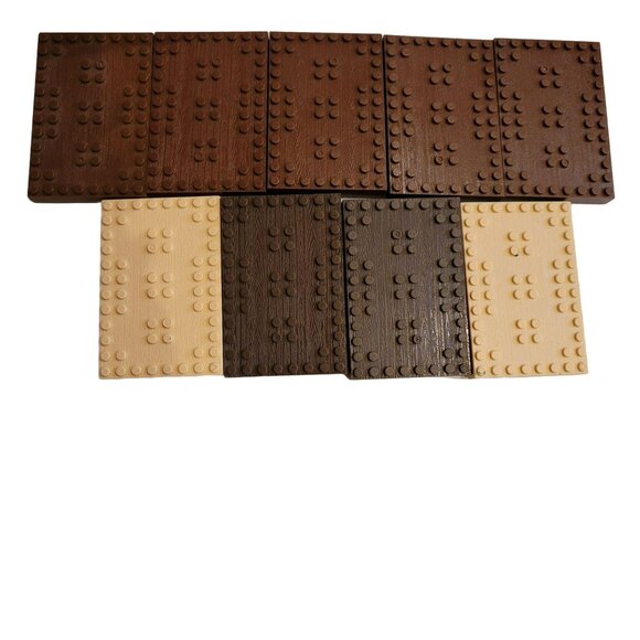 Compatible with Legos | Toys | Brown Woodgrain Flat Boards Lego ...
